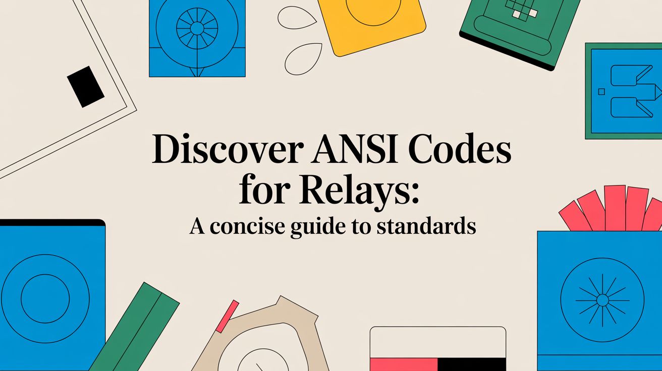 Discover ansi codes for relays: A concise guide to standards