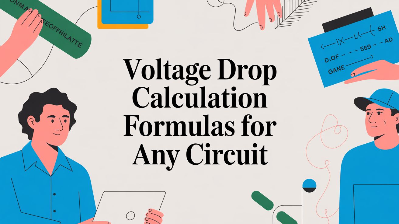 Voltage Drop Calculation Formulas for Any Circuit